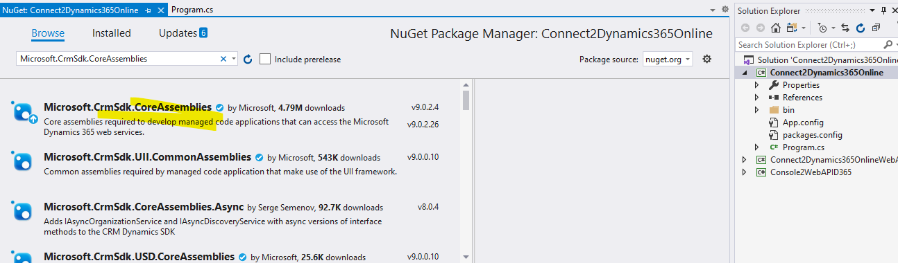 Connect Dynamics 365 From Console Application Using Cnet Softchief Learn