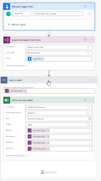 Extract Tabular Data From Pdf Using Ai Builder Form Processing Power Apps Extract Field