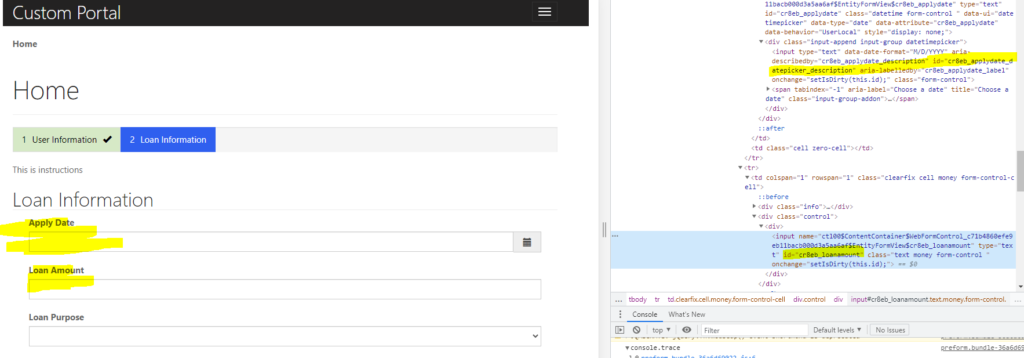 Add Custom Form Field Client Validation For Advanced Forms In Power Portal Softchief Learn