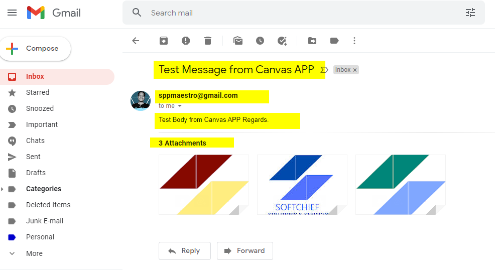 How To Send Email With Attachments Using Gmail Connector From Canvas Apps Power Apps