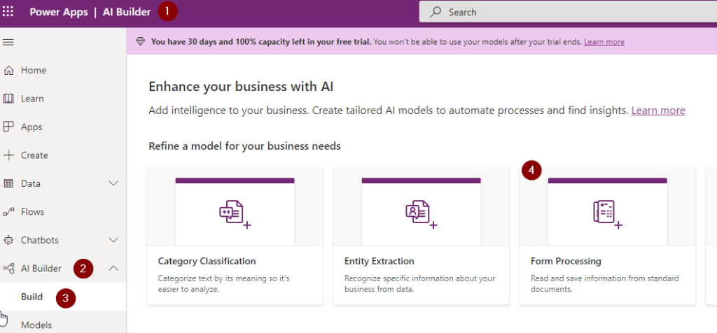 Extract Tabular Data From Pdf Using Ai Builder Form Processing Power Apps Extract Field