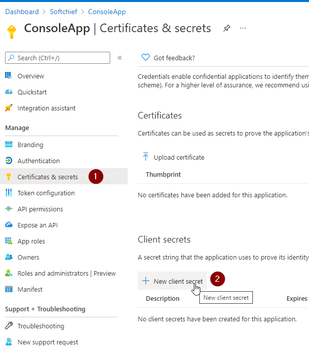 Connect Dynamics 365 From Console C Application In Mfa Enabled Access Using Client Secret And