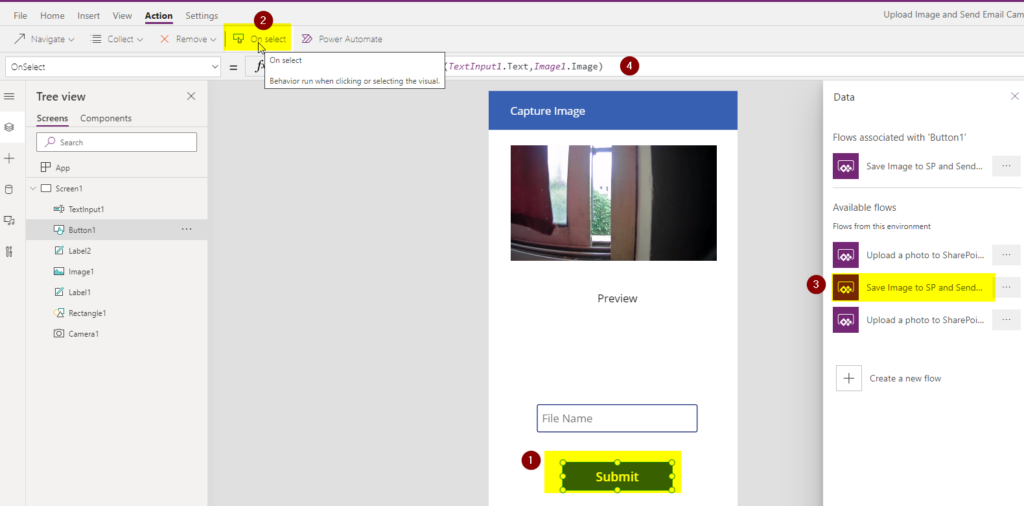 Capture Image Using Camera Control Save The Image In Sharepoint And Send Email With Attachment