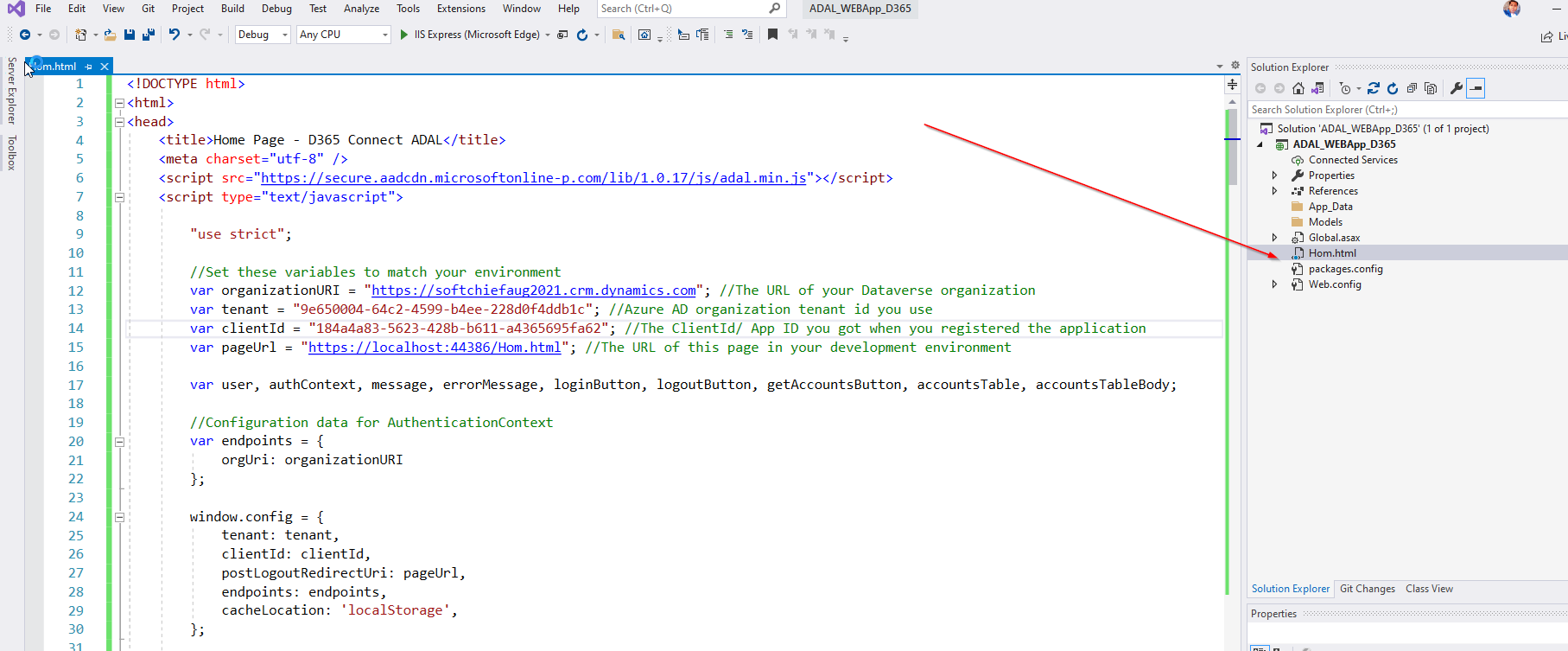 Connect D365 Using Adal From Html Page From A Single Page Web Application Softchief Learn