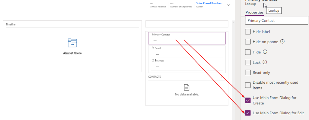 Super Useful Enable Pop Up Dialog Feature For Lookup Fields On Form To Edit Or Create The