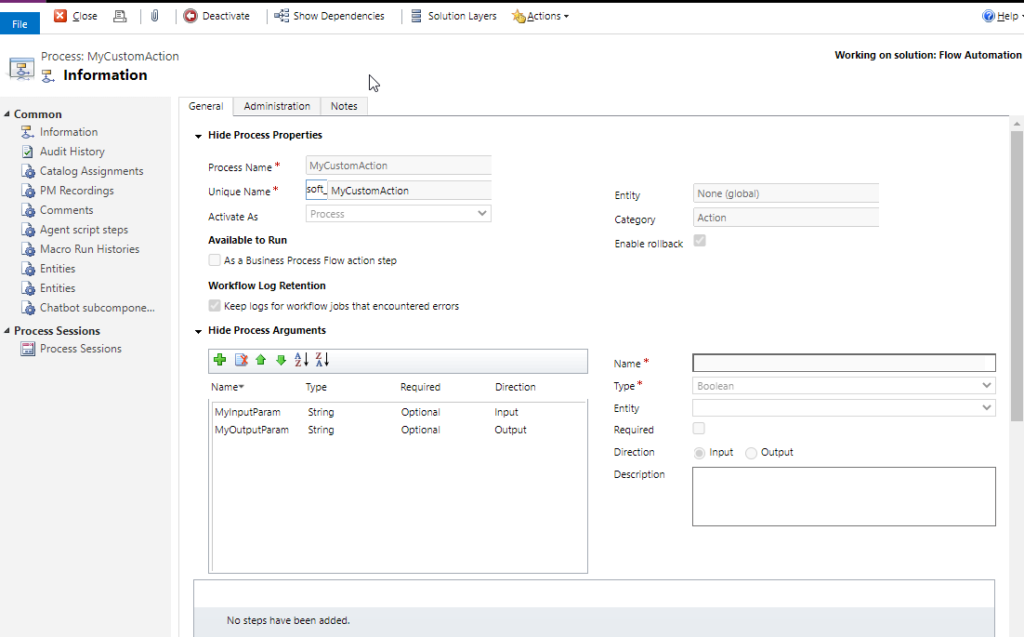 Call Custom Action From JavaScript And Run Plugin For Custom Message In Call Custom Action From JavaScript And Run Plugin For Custom Message In