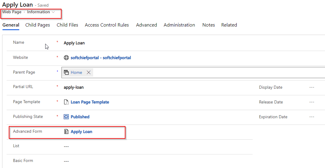 How To Display Advanced Form On Power Portal Page Softchief Learn