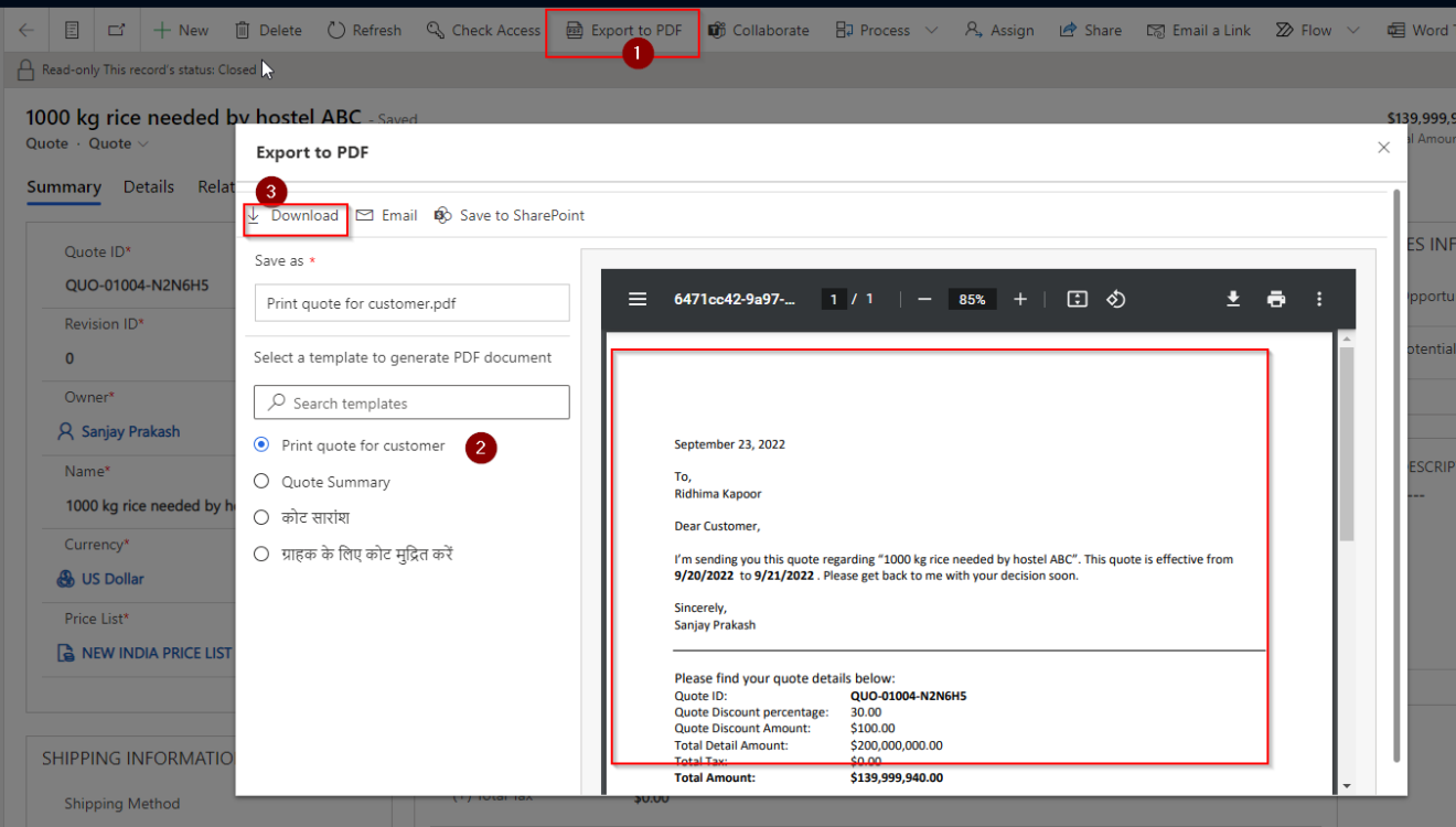 How to enable Export PDF option for custom entities/tables in Dataverse ... How to enable Export PDF option for custom entities/tables in Dataverse ...
