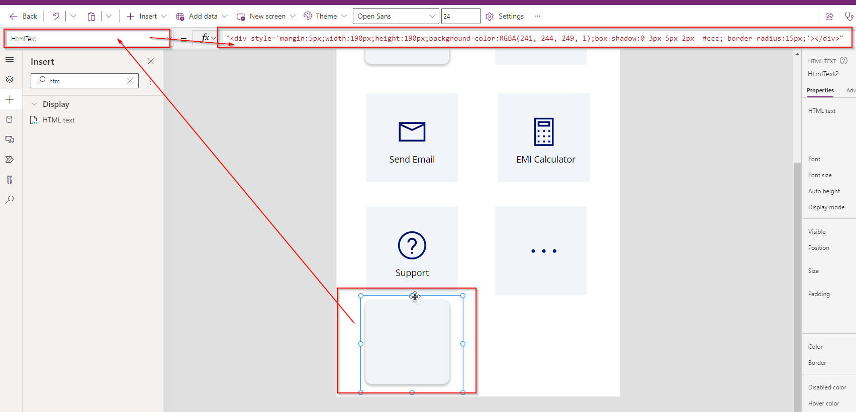 Add Css Styles To Canvas App Power Apps Use Box Border Shadow For Button Look And Feel