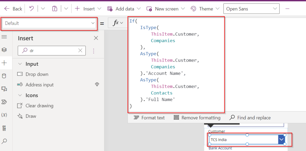 Bind Lookup Field In Edit Form Canvas App Polymorphic Lookup With Dataverse Customer Data Type