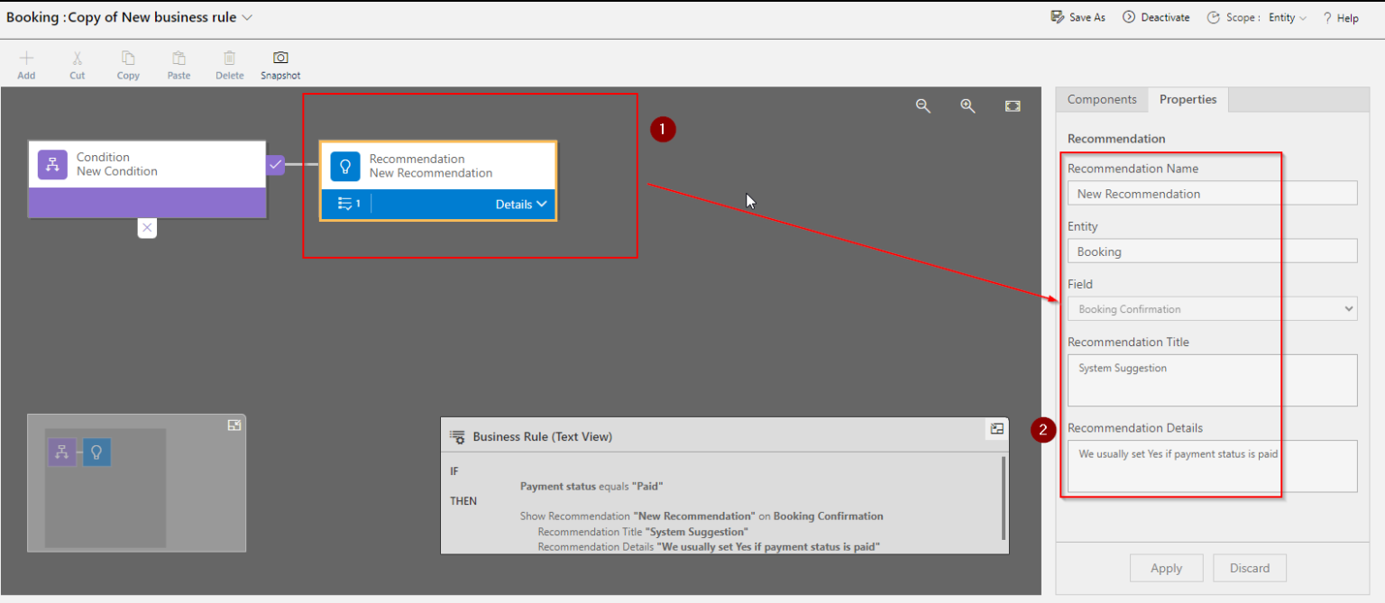 How to show a recommendation in Business Rule with demo | Softchief Learn